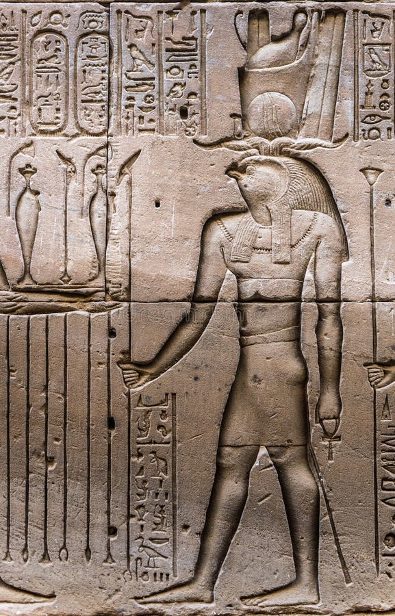 Hieroglyphs. stock photo. Image of hieroglyphics, ancient - 49878942