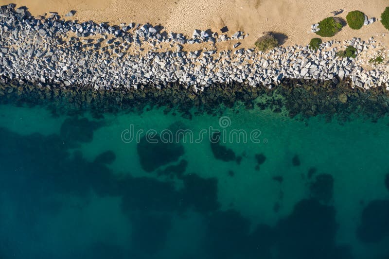 High Above the Beach stock image. Image of tide, scenic - 174810649