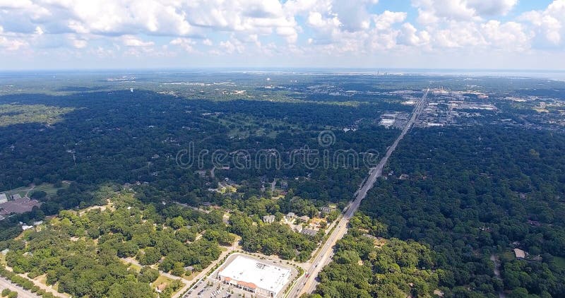 Aerial View of Mobile, Alabama Editorial Stock Image - Image of view ...