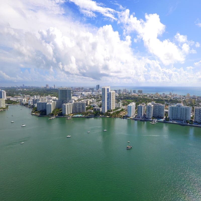 High aerial Miami Beach stock image. Image of miami, beach - 79308599