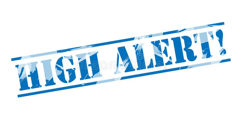 High alert! stock illustration. Illustration of risks - 86703791