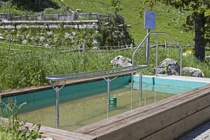 Kneipp Hydrotherapy For Water Treading Stock Image - Image of cold ...