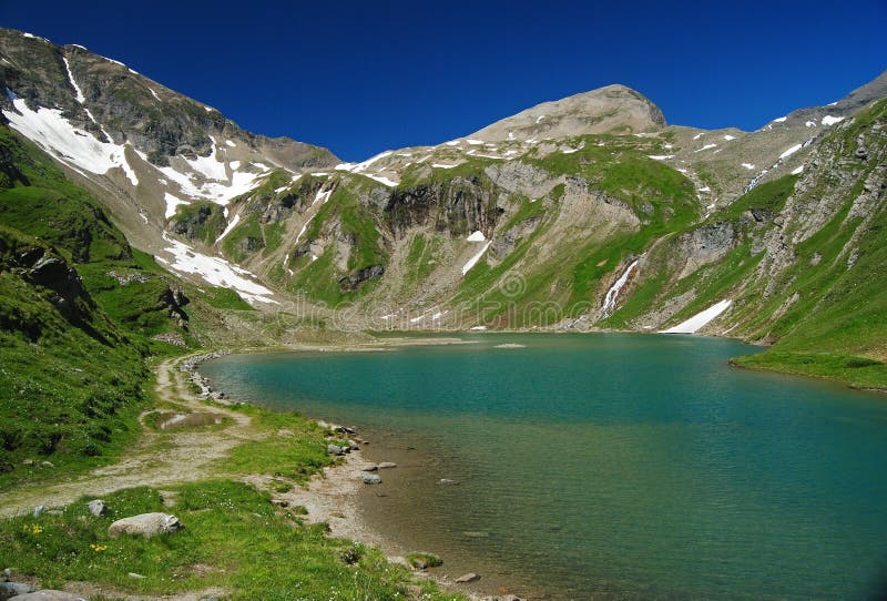 High Alpine Lake in Austria. Stock Photo - Image of alps, peak: 83291880