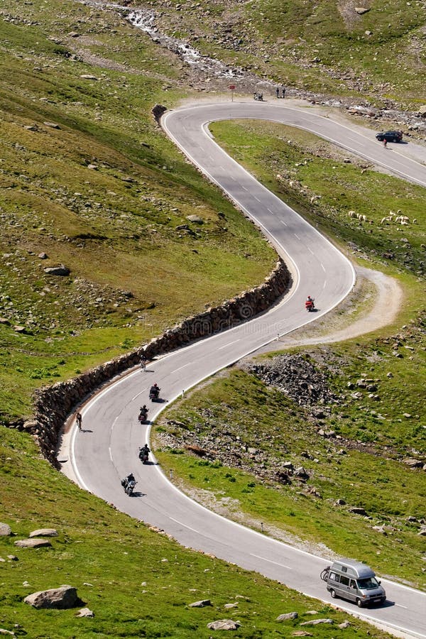 High alpine road stock photo. Image of trees, austria - 10698894