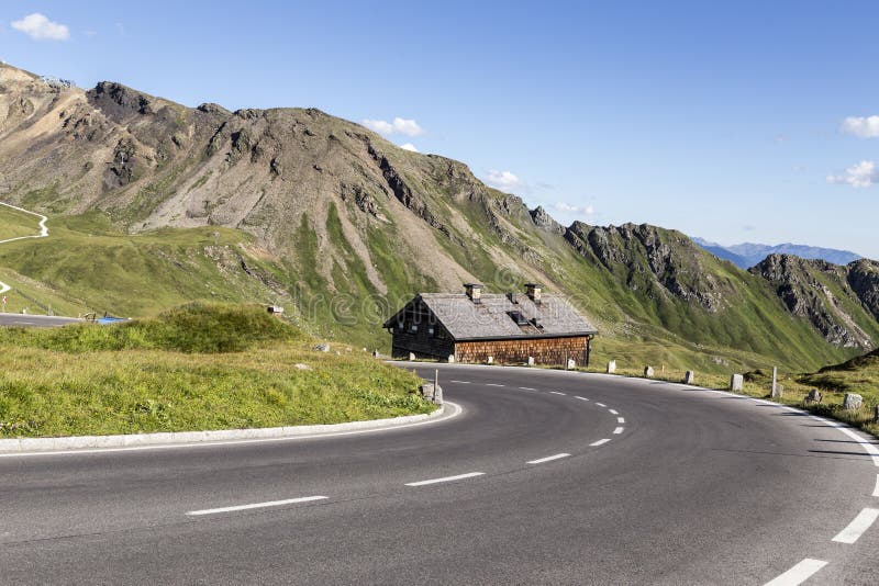 High alpine road stock photo. Image of pass, serpentine - 82593918