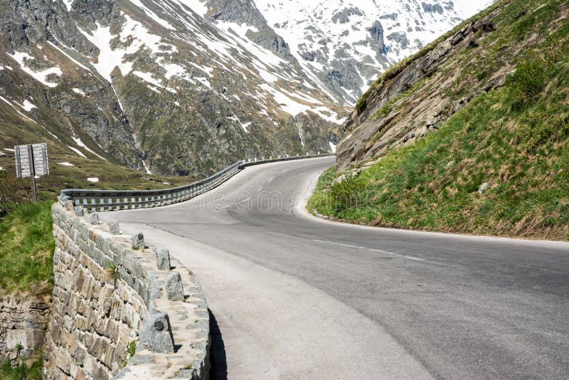 High Alpine Road stock image. Image of pass, road, carinthia - 46518367