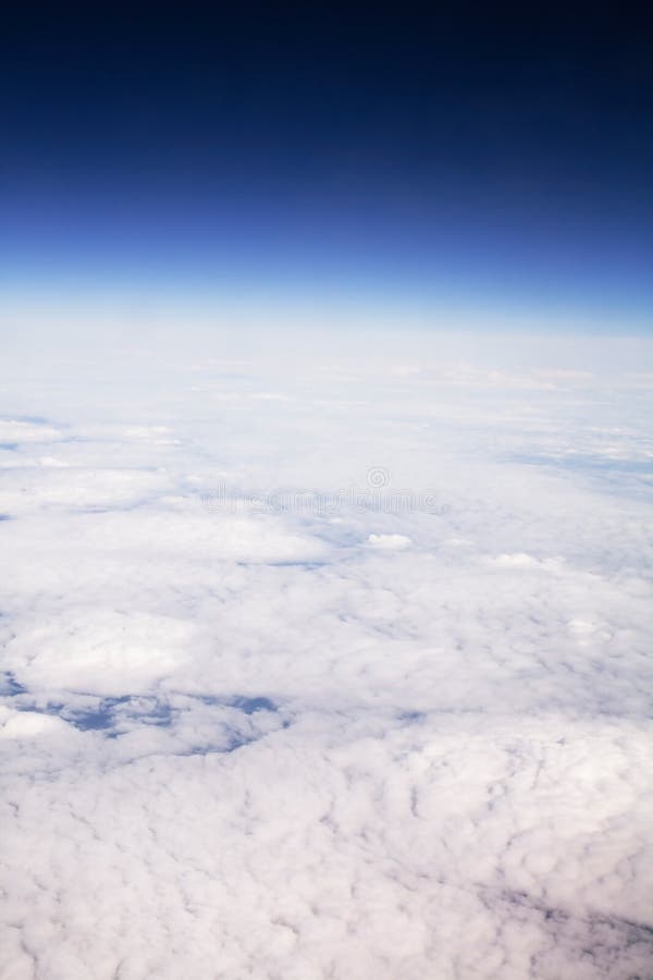 High Altitude View of the Earth in Space. Stock Image - Image of ...