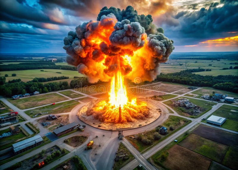 Aerial Reconnaissance Captures Devastating Explosion at Military Test ...