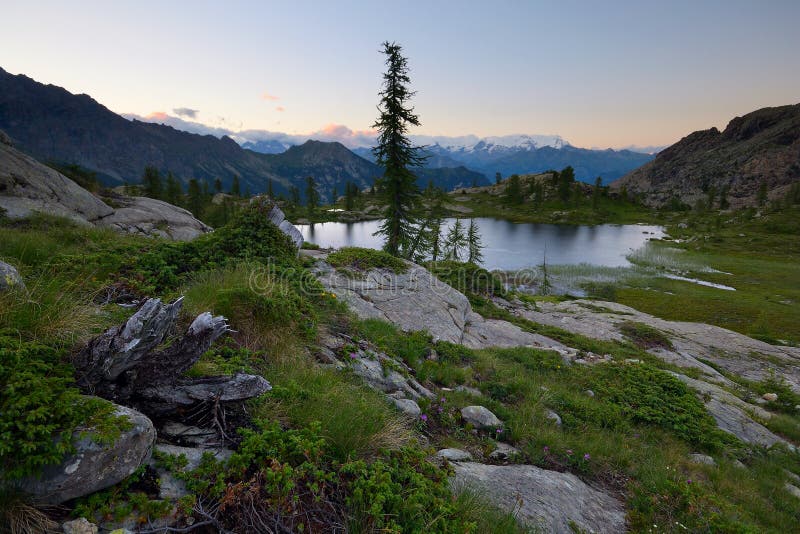 High altitude alpine lake stock photo. Image of european - 40242798