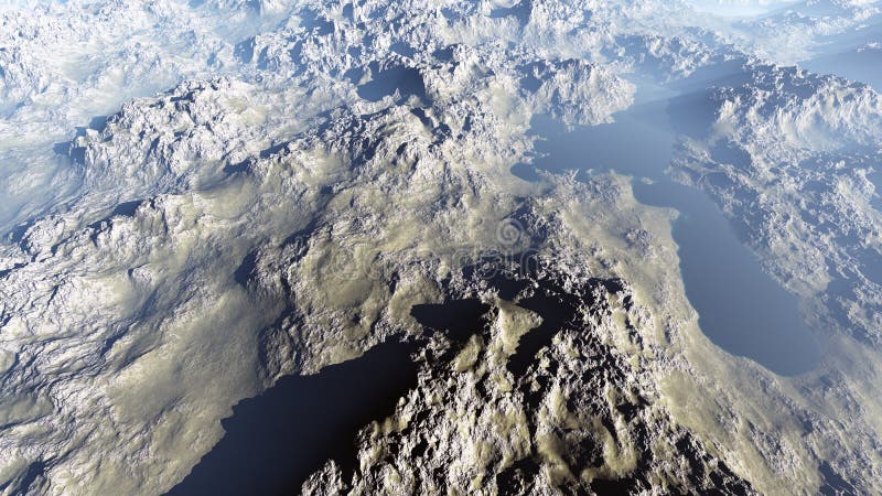 High Altitude Landscape stock illustration. Illustration of highly ...