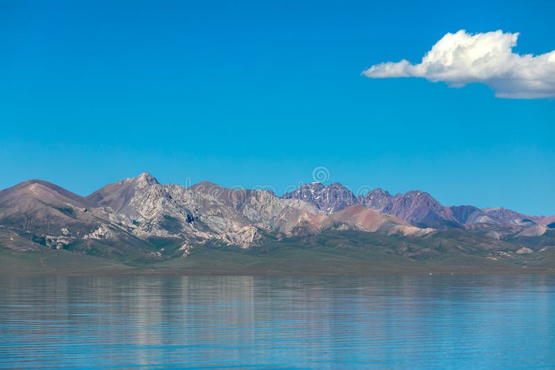 High Altitude Mountain Lake Mirror Reflection Stock Photo - Image of ...