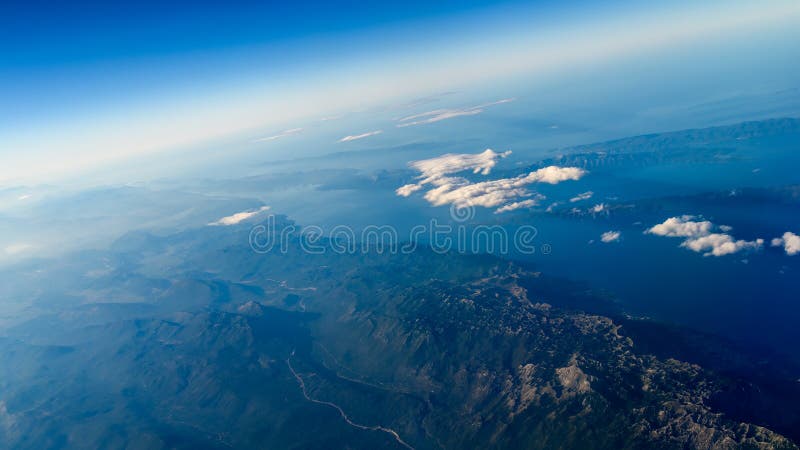 High Altitude Photo of Planet Earth Stock Image - Image of ground ...