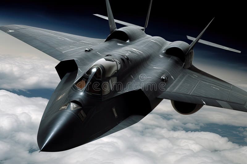 High-altitude Reconnaissance Spy Aircraft, Concept Stock Illustration ...