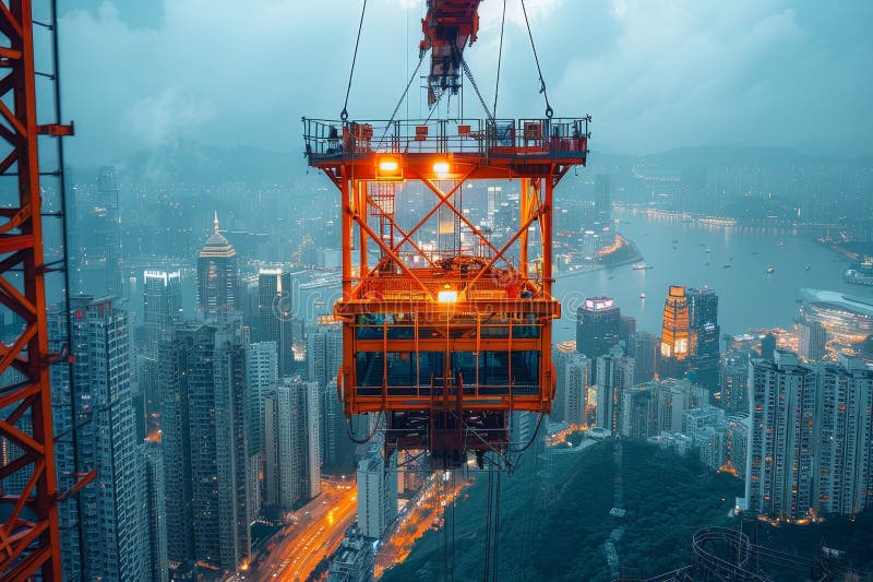 High Altitude Scaffolding and Crane Operations for Efficient Building ...