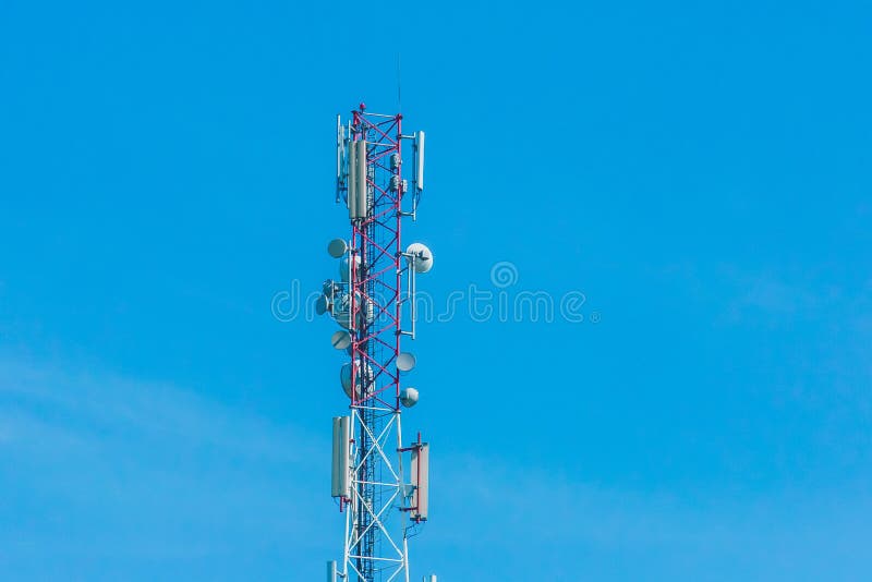 High-altitude Signal Antenna Telecommunications Mobile Network and ...