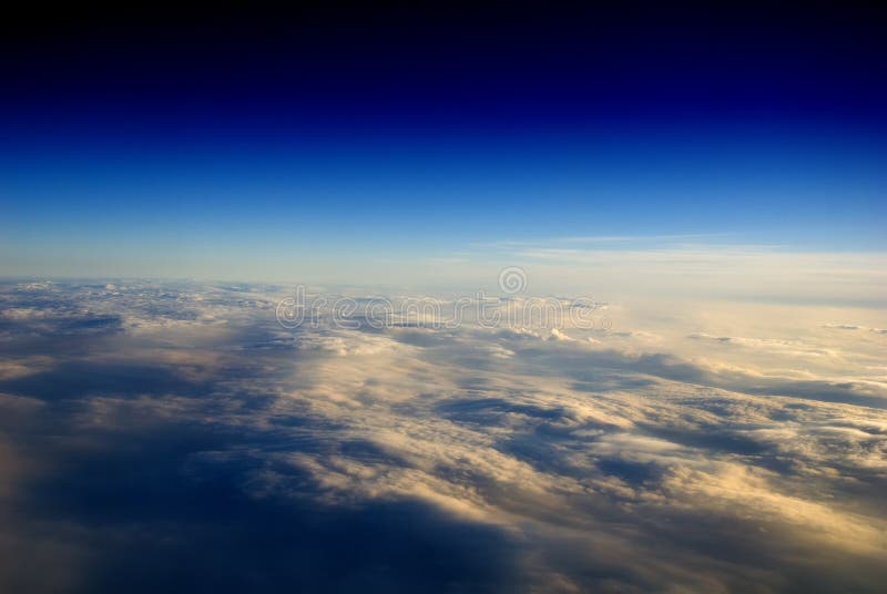 High Altitude View of the Earth Stock Image - Image of night, heaven ...