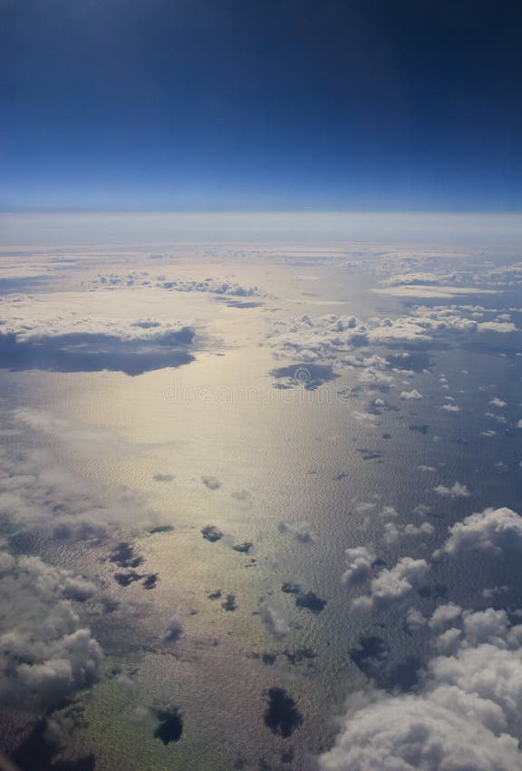 High Altitude View of the Earth in Space. Stock Photo - Image of earth ...