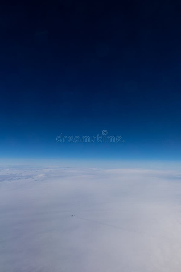 High Altitude View between Sky and Space Stock Image - Image of ...