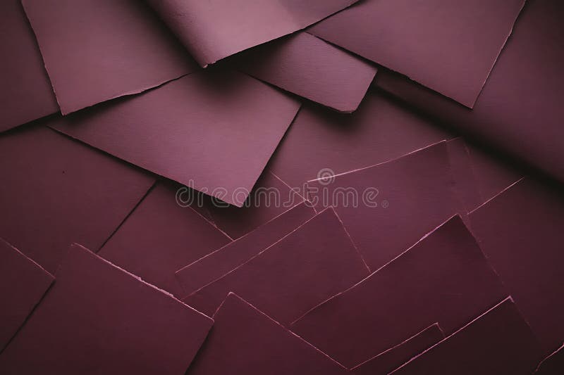 Abstract Composition of Overlapping Maroon Papers Stock Illustration ...