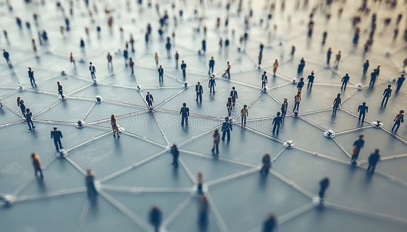 People Network Illustration Stock Illustration - Illustration of ...