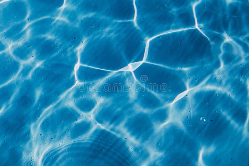 High Angle Closeup Shot of a Crystal Clear Swimming Pool Water Stock ...