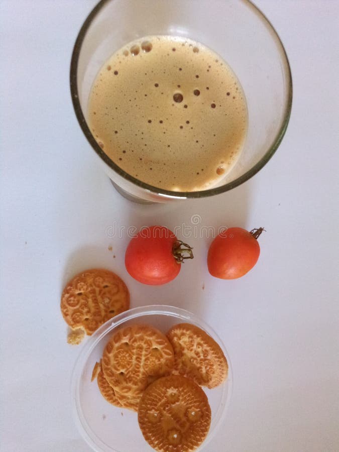 High Angle Food and Drinking Stock Image - Image of breakfast, drink ...