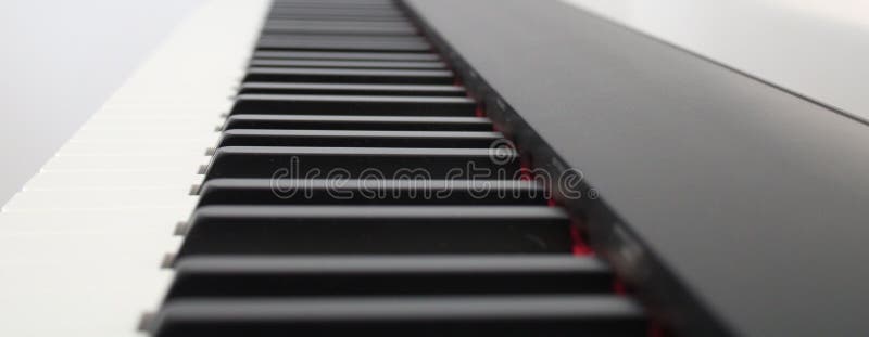 Modern Piano Black and White Musical Keyboard during the Summer Stock ...