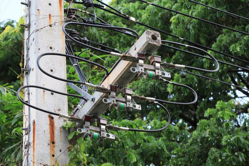 High Angle, Installation of High Voltage Poles, Electrical Systems ...