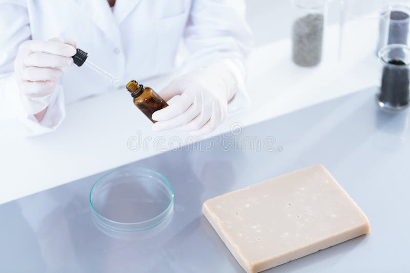 Laborer Getting Essential Oil Stock Photo - Image of beaker ...