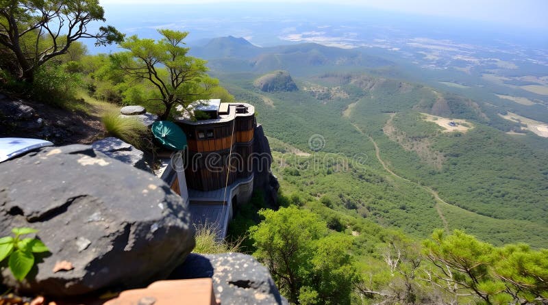 A High-angle Perspective Photograph of Realistic Nature Stock ...