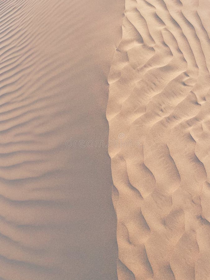 High Angle of Sand in Desert with a Pattern Stock Photo - Image of ...