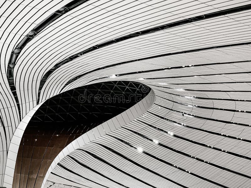 High Angle Shot of a Building with an Abstract Modern Architecture ...