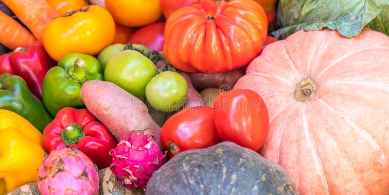 High Angle Shot of Different Vegetables Bunch Stock Image - Image of ...