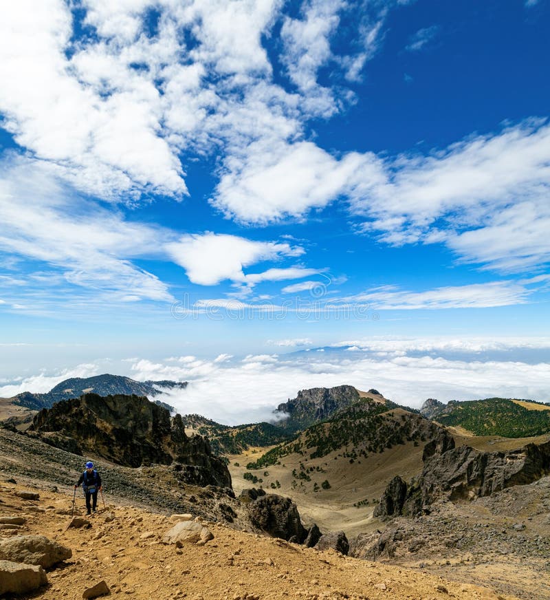 High Angle Shot of Forest on Hills Covered with Clouds Stock Photo ...