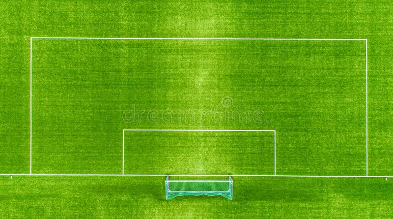 High Angle Shot of the Gate Sector of a Football Field Stock Image ...