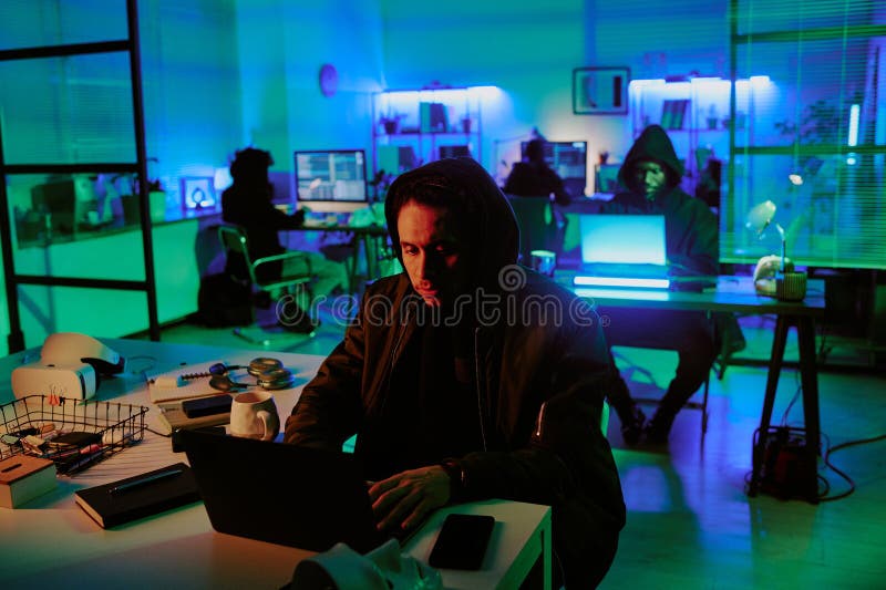 Web Criminal Hacking stock photo. Image of device, identity - 349288248