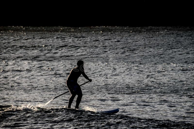 High Angle Shot of Man Surfing on the Sea during Daytime Stock Image ...