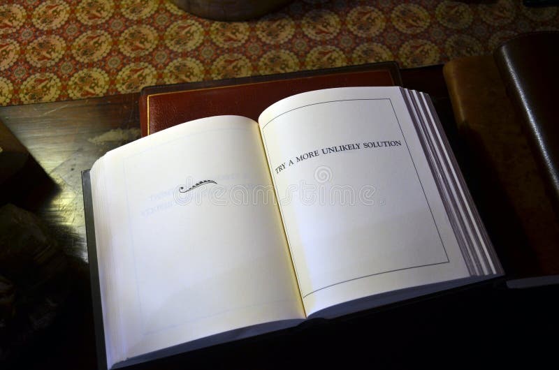 High Angle Shot of an Open Book on a Vintage Desk Editorial Stock Photo ...