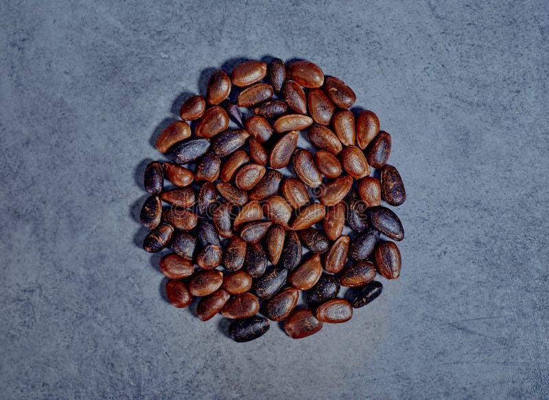 High Angle Shot of a Pile of Seeds on a Rough Surface Stock Photo ...