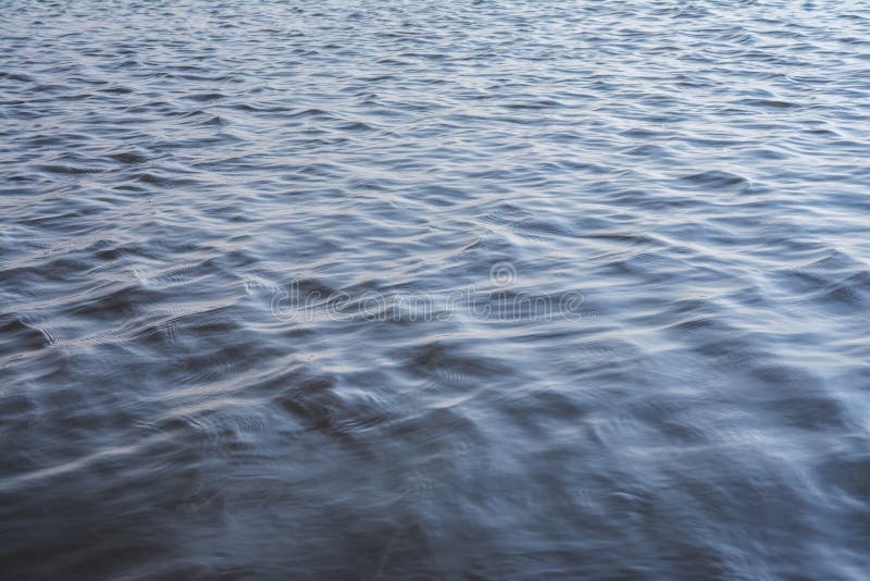 High Angle Shot of the Ripples on the Surface of the Ocean Stock Image ...