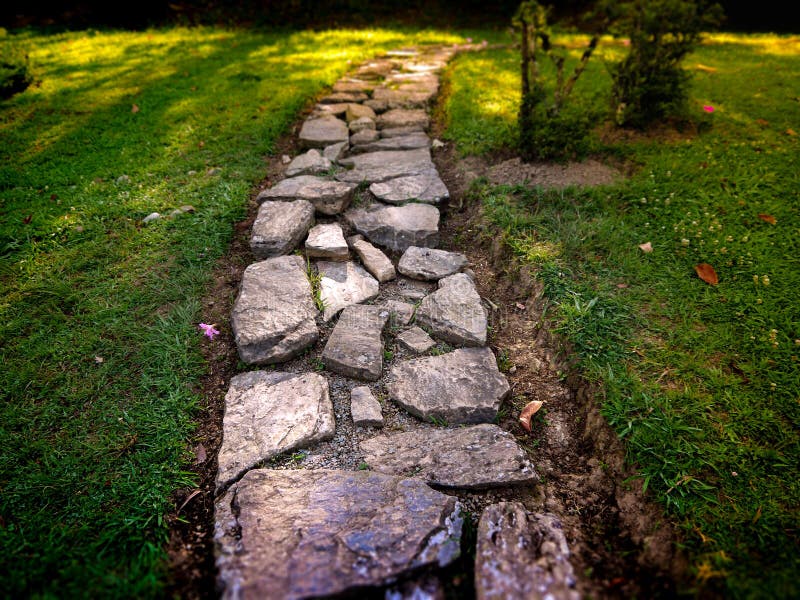 Rocky Pathway Steps At Crabtree Falls Along The Blue Ridge Parkway Near ...