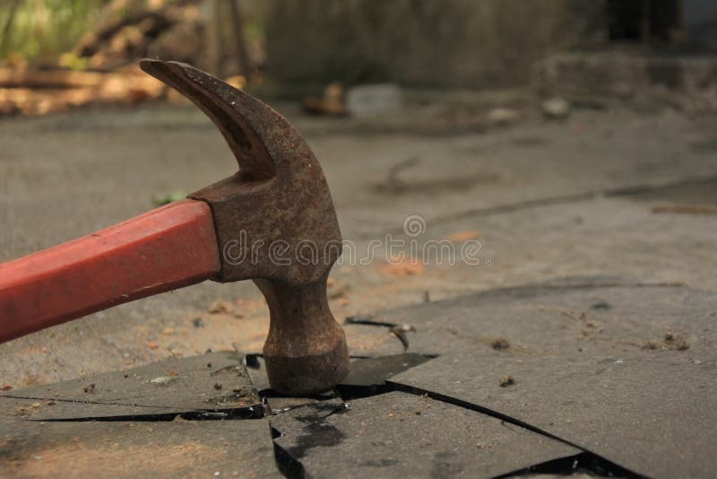 Hammer destroying computer stock photo. Image of hammer - 6828566