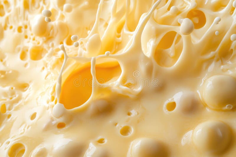 A High-angle Shot of a Slice of Cheese Stock Image - Image of ...