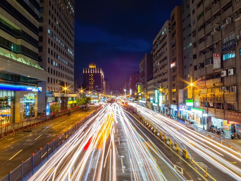 High Angle Sunset View of the Busy Cityscape Editorial Stock Photo ...