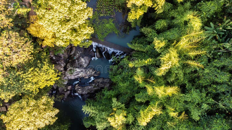 High Angle View Aerial Photograph of Waterfall Stock Photo - Image of ...