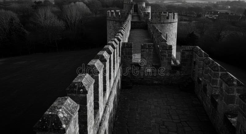 Castle Stone History Vector Icon. Outdoor Town Medieval Fantasy ...