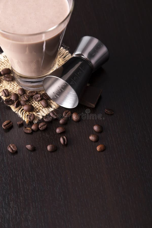 Baileys comet cocktail stock photo. Image of jigger - 177586724