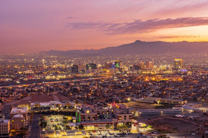 High Angle View of the Beautiful El Paso City Editorial Stock Image ...