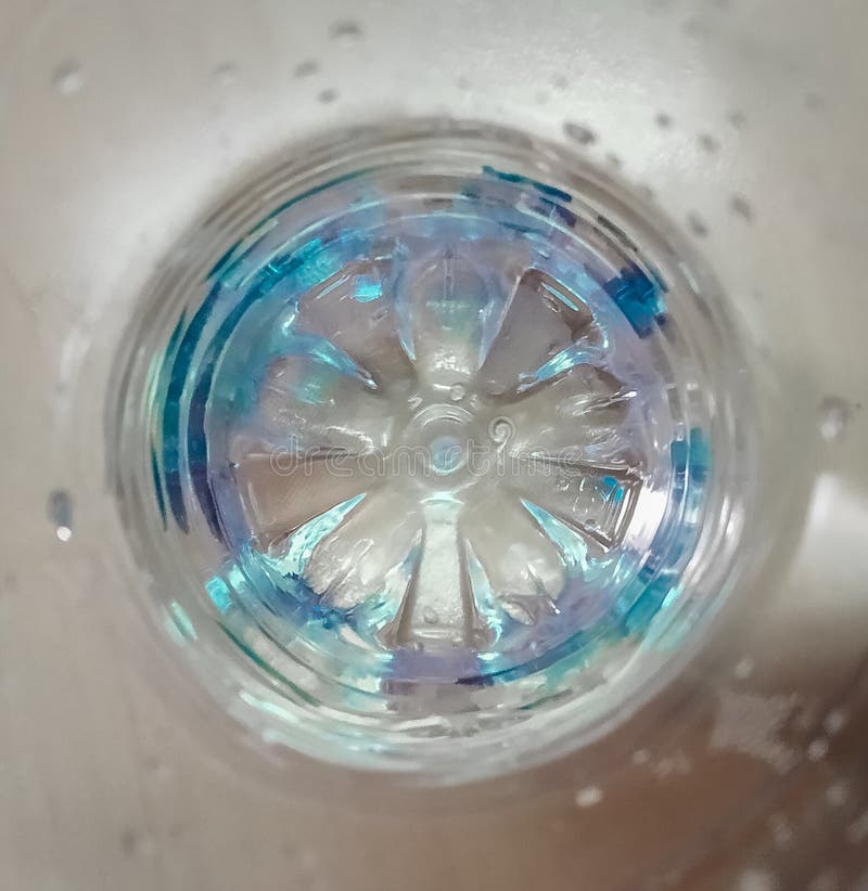 High Angle View of a Bottle Bottom Stock Photo - Image of creative ...