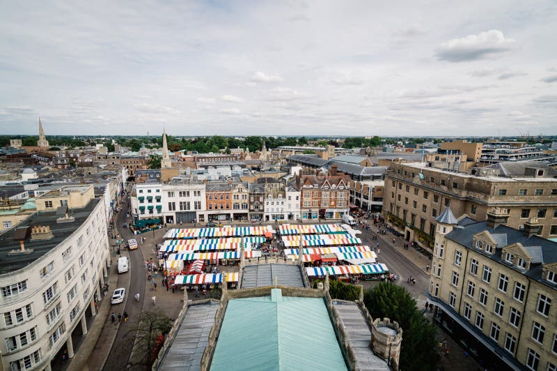 High Angle View of Cambridge Editorial Photo - Image of court, aerial ...